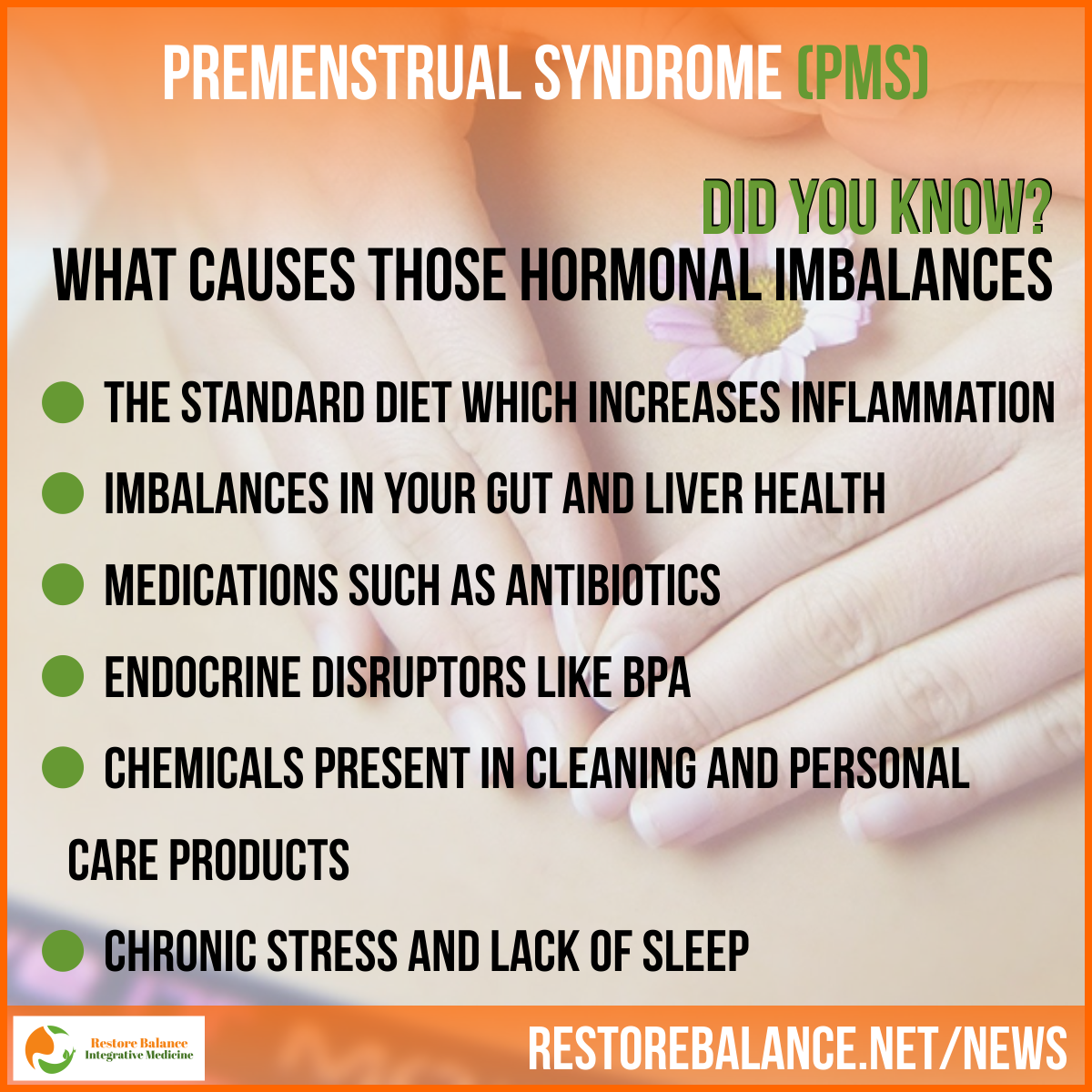 Premenstrual syndrome (PMS) - Restore Balance